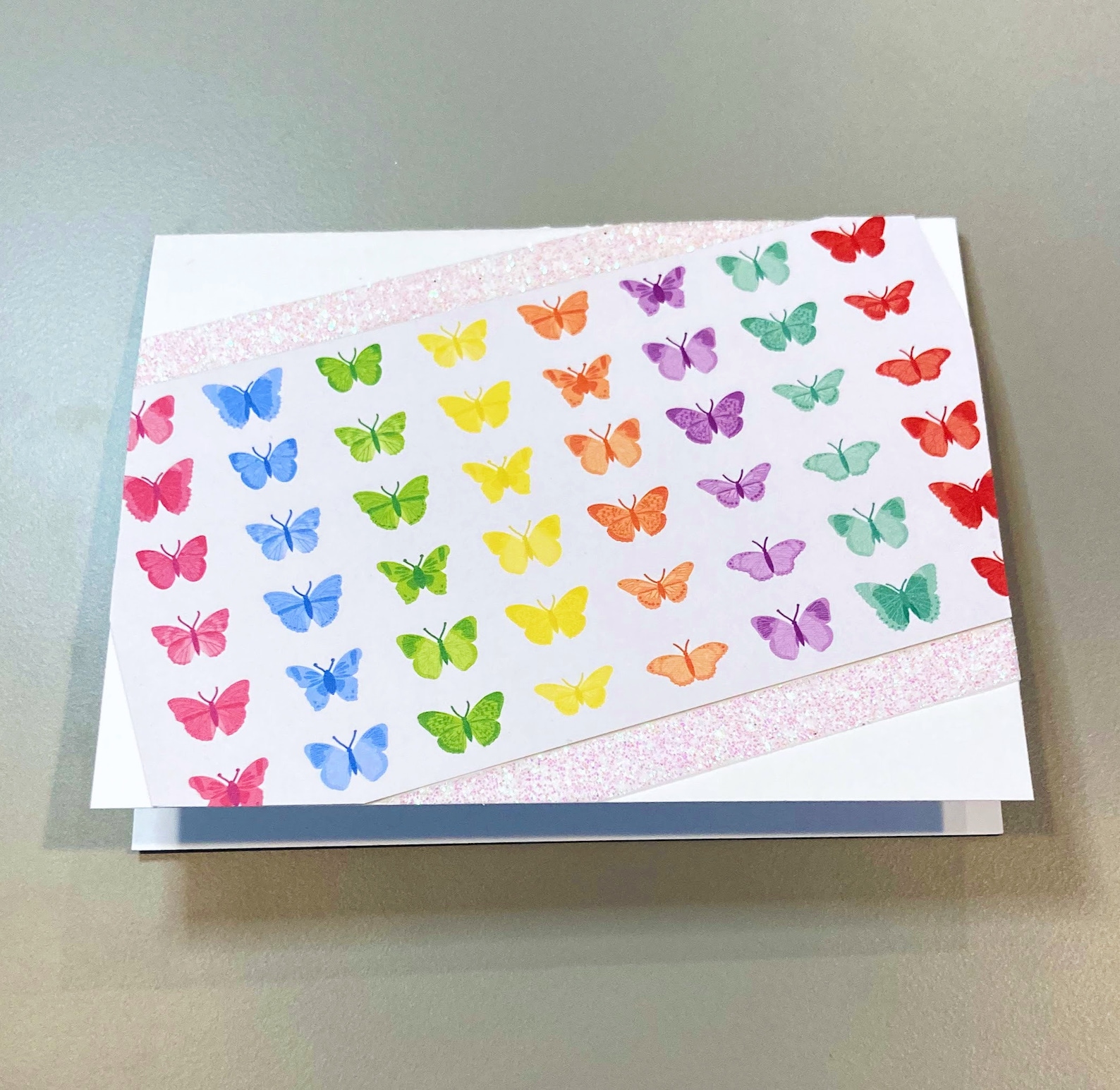 Rainbow Card Set: Embellished Handmade Cards With Envelopes - Etsy