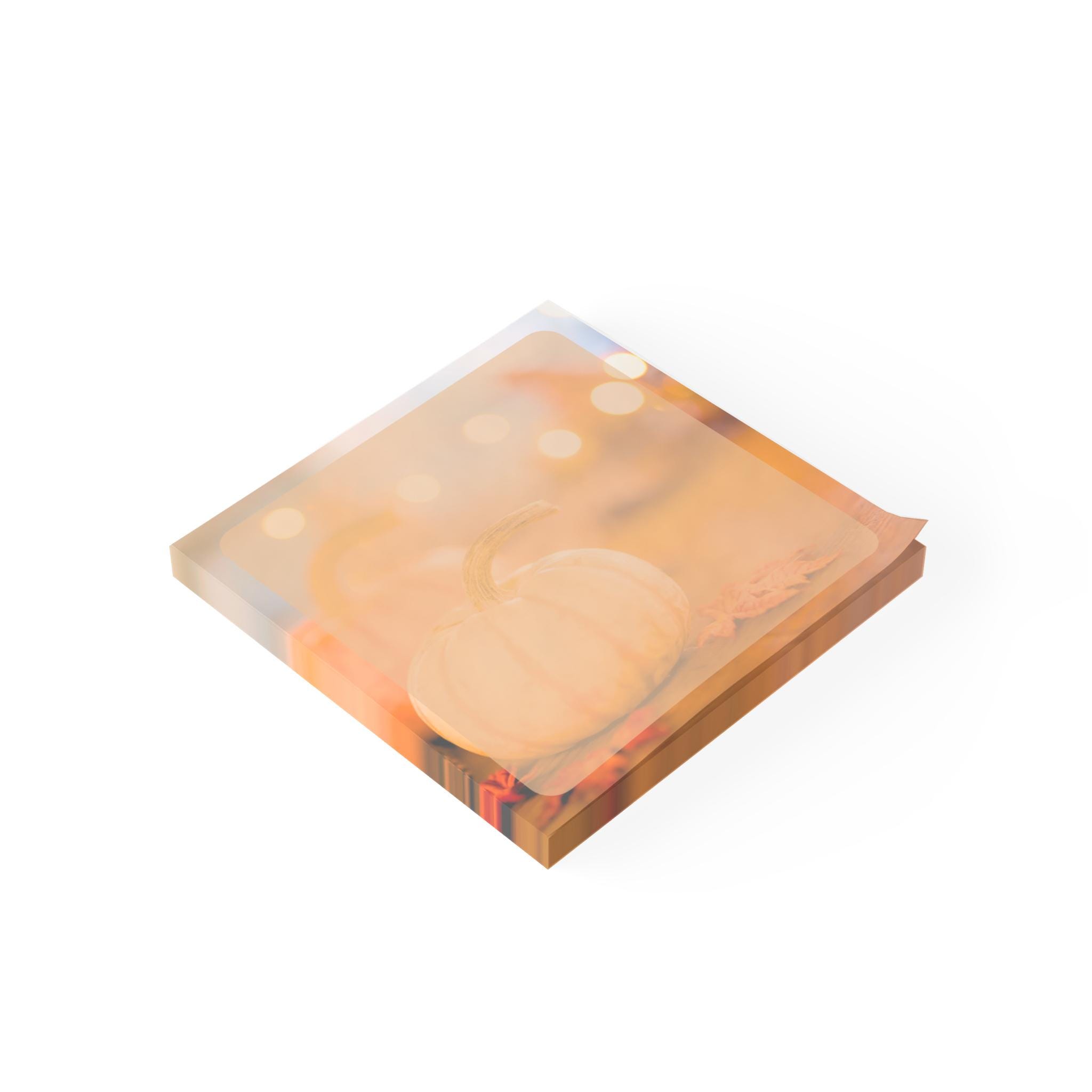 Note Pads, Fall Theme Post-it® Notes With Pumpkin Design, Autumn Sticky ...