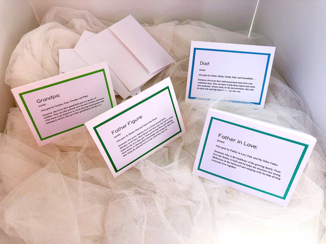 Father's Day Card Set, 4 Father's Day Cards, Grandpa Card, Dad Card ...