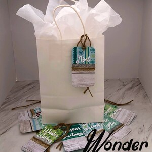 Embellished Winter Tags Christmas Gift Tags Dimensional - Etsy