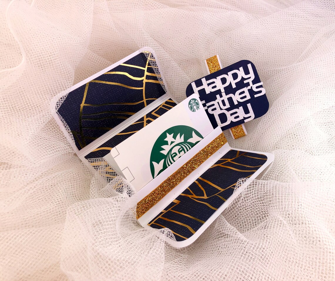 Father's Day Gift Card Holder, Dad Gift, Grandfather Present, Blue ...