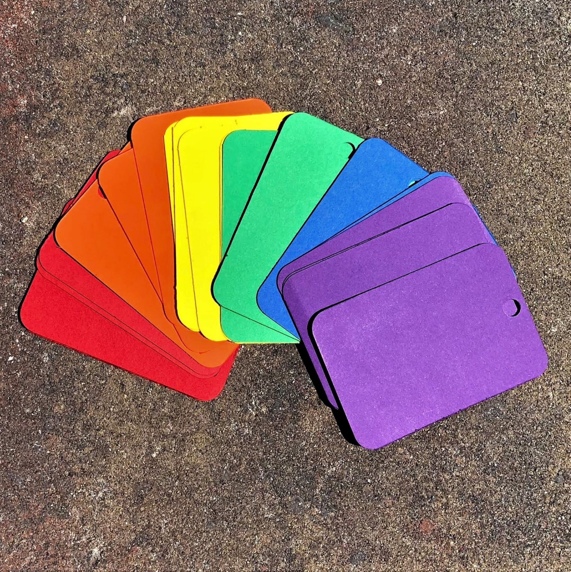 Rainbow Gift Tags, Blank Gift Tags, 24 Multicolored Tags - Etsy