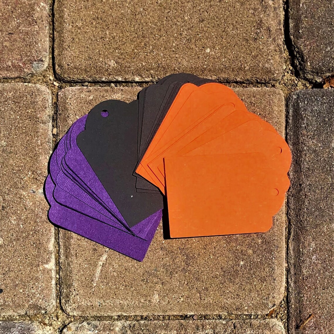 Blank Halloween Tags, 20 Cute Tags, Black/orange/purple Gift Tags ...