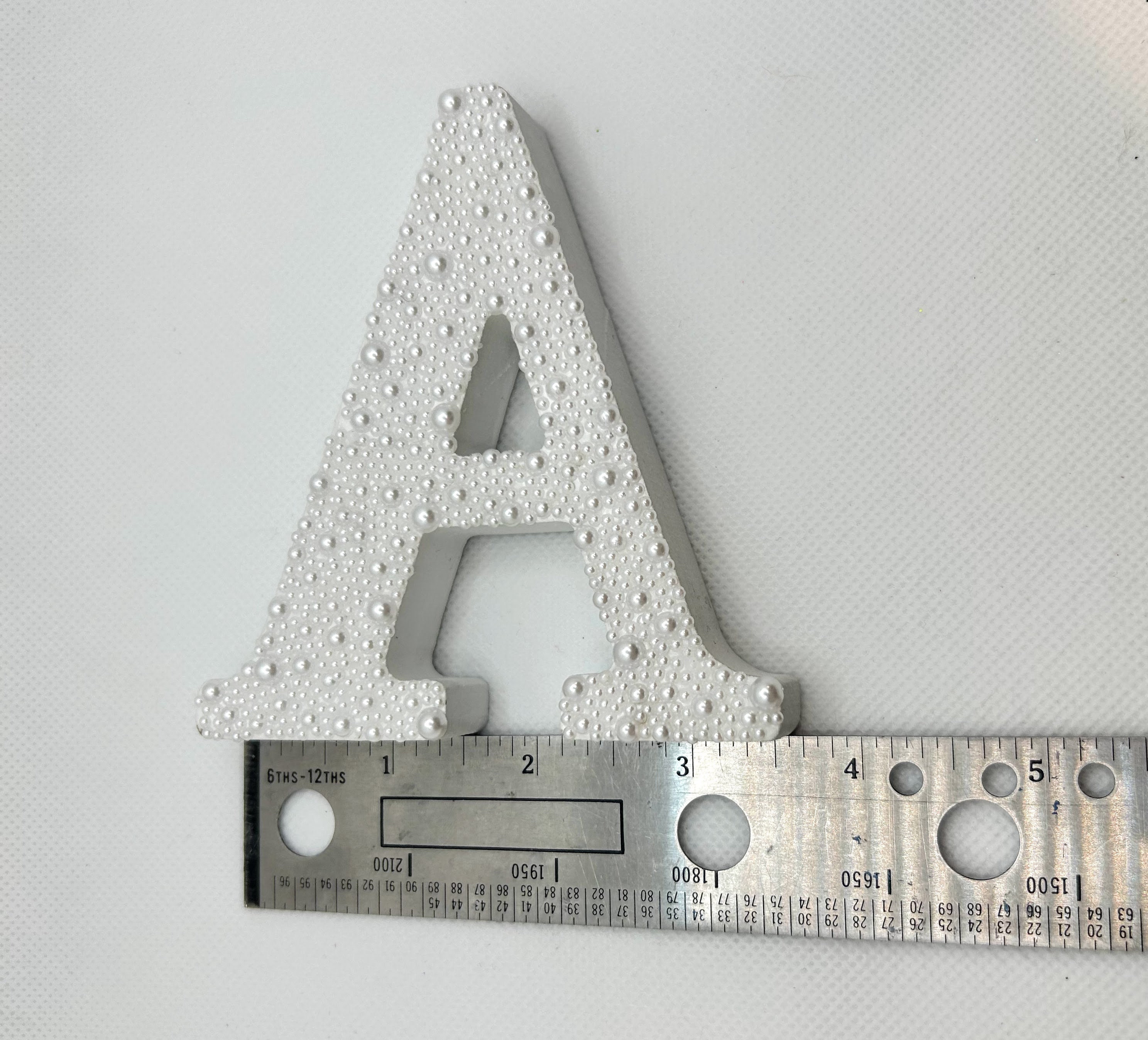 Custom Pearl Letters, Handmade Pearled Lettering, White Fake Pearl ...