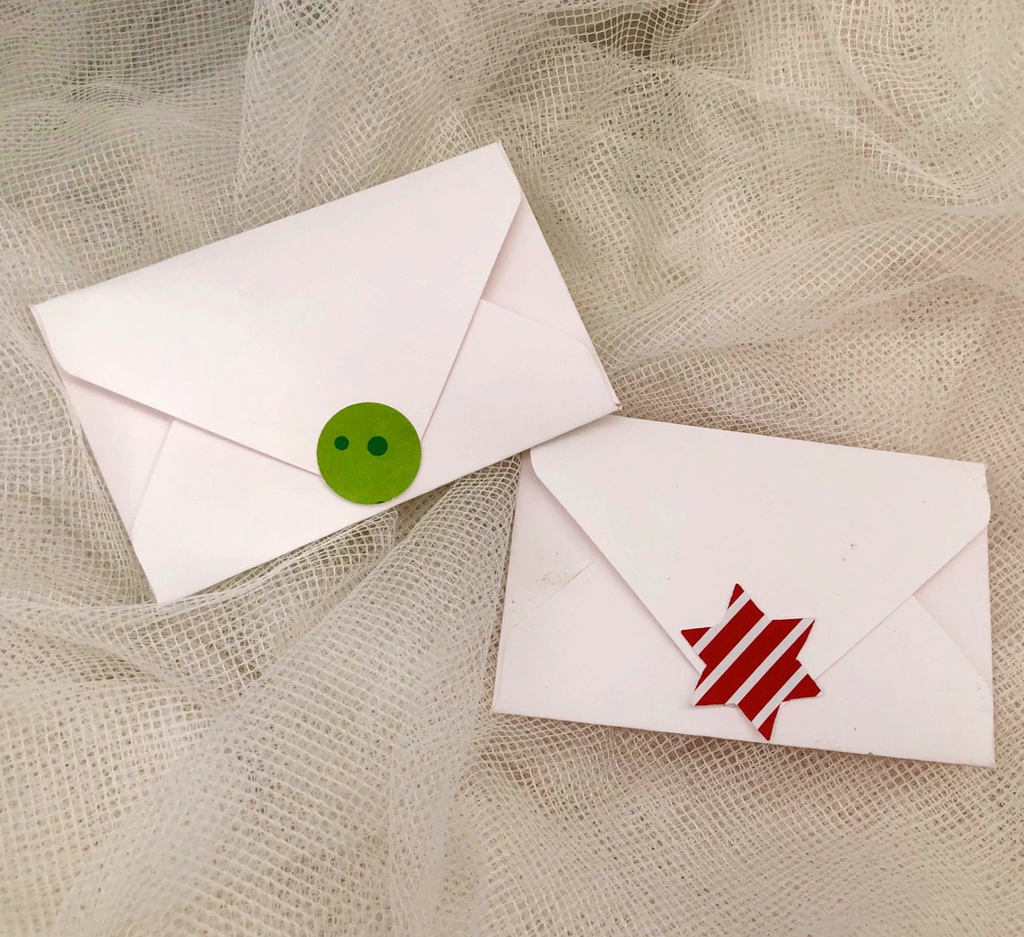 Christmas Holiday Gift Card Envelopes 2 Set, 2 Xmas Gift Card Holders ...