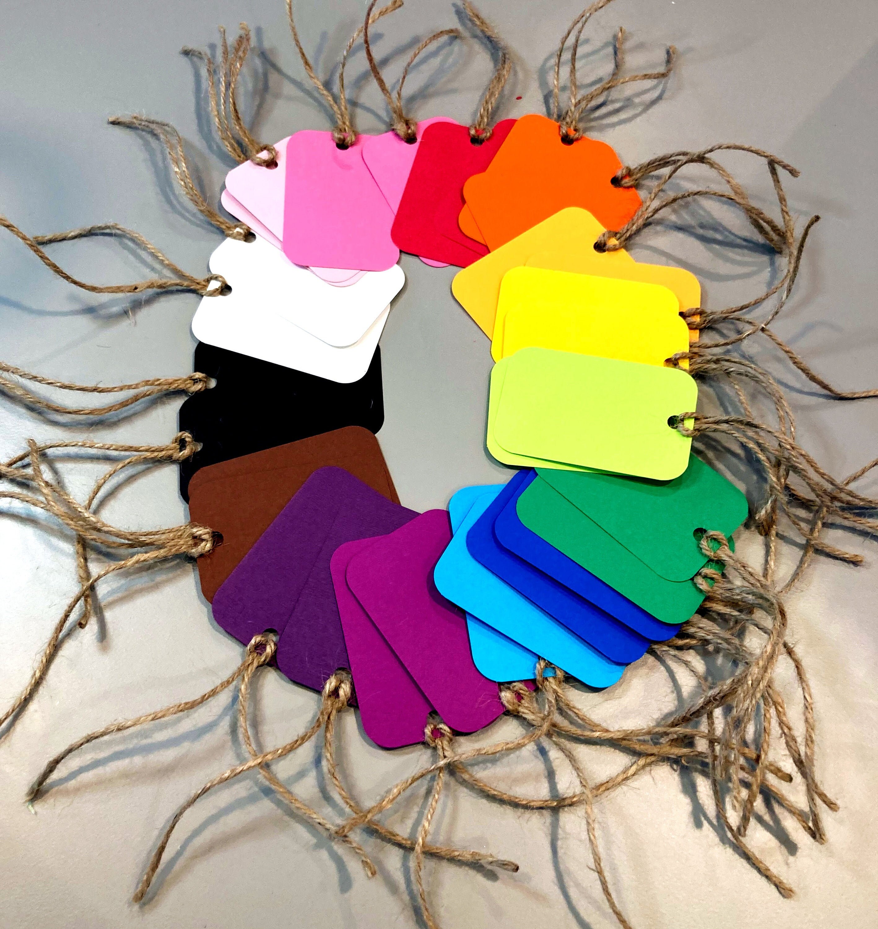 Deluxe Rainbow Gift Tag Set, 30 Rainbow Gift Tags, Set of Colored Tags ...
