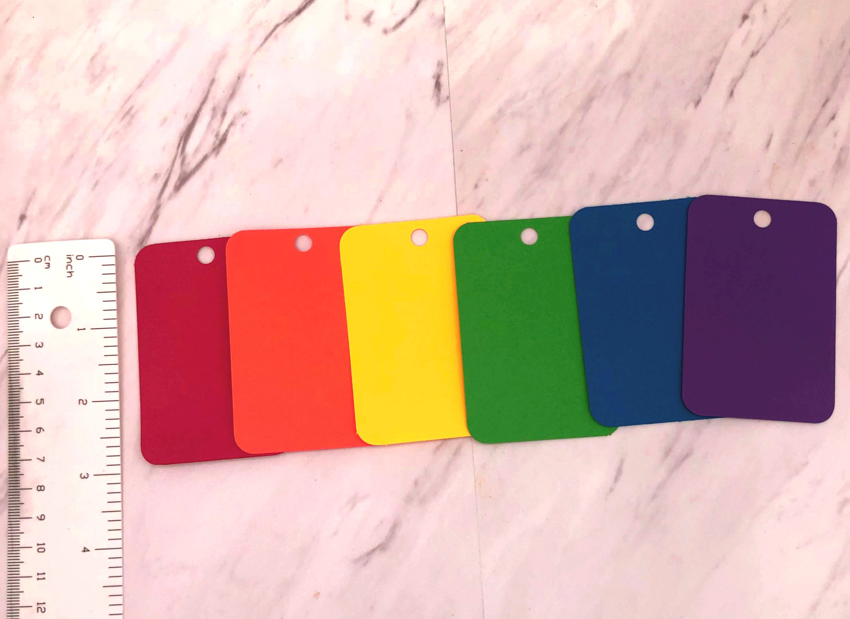 Rainbow Gift Tags, Blank Gift Tags, 24 Multicolored Tags - Etsy