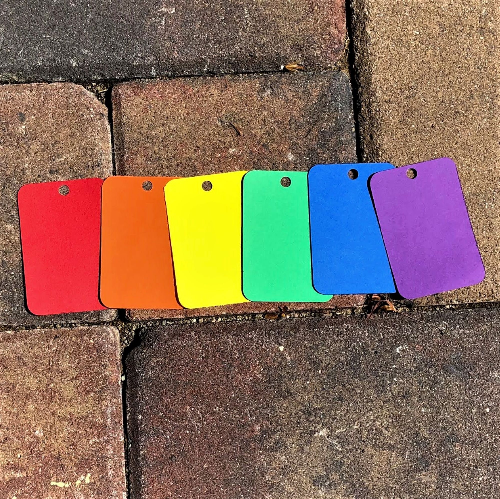 Rainbow Gift Tags, Blank Gift Tags, 24 Multicolored Tags - Etsy