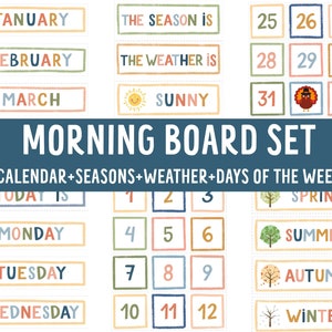 Preschool Circle Time Board, Classroom Perpetual Calendar, Morning ...
