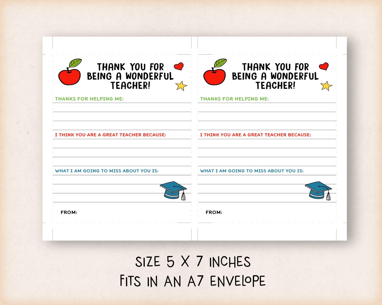 Teacher Appreciation Notes, Teacher Printable Gifts, Teacher Thank You ...