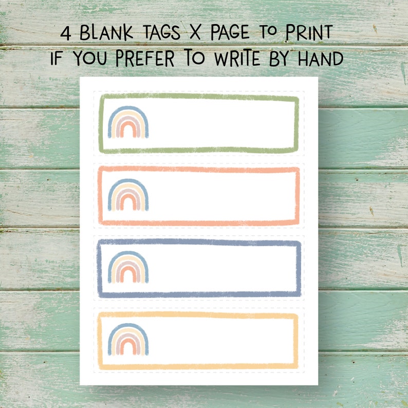 Editable Name Tags, Classroom Name Tag Printable, Boho Name Tags ...