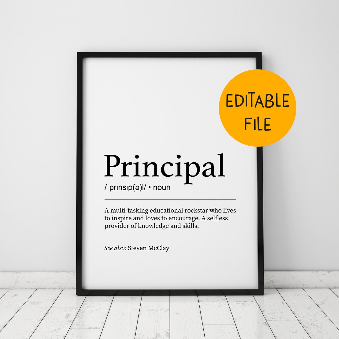 Principal Appreciation Gift, Principal Gifts Ideas, Teacher ...