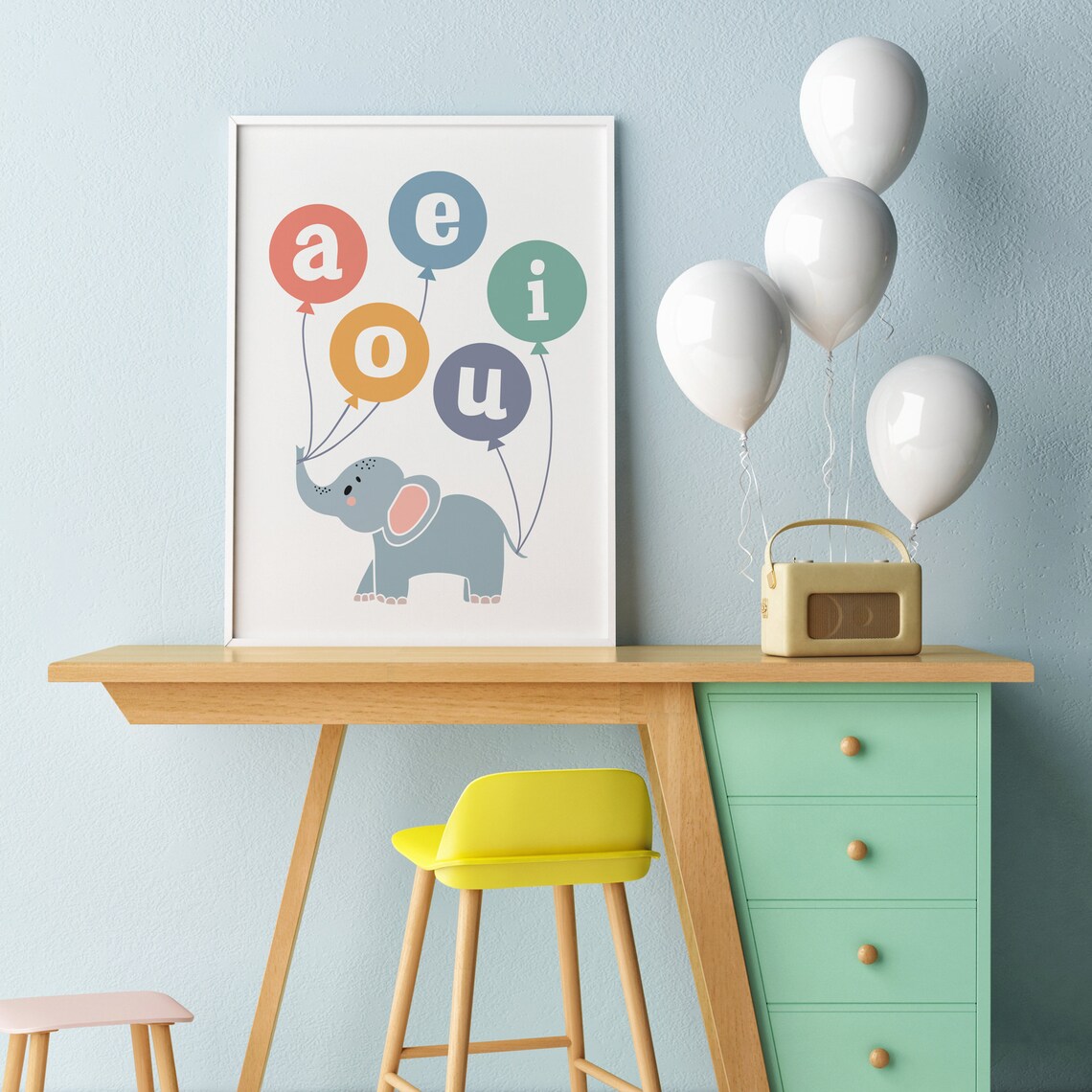 Vowel poster Educational poster for preschool learning | Etsy