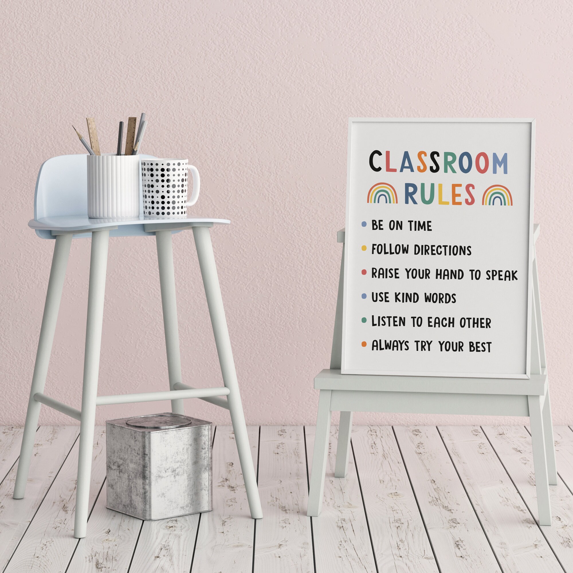 Classroom Rules Poster, Educational Wall Art, Classroom Decor ...