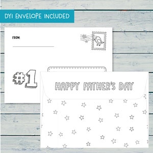 You Are the Best, Fathers Day Coloring Card for Kids, Fathers Day ...