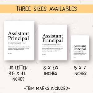 Assistant Principal Gifts Ideas, Teacher Appreciation Poster, Assistant ...