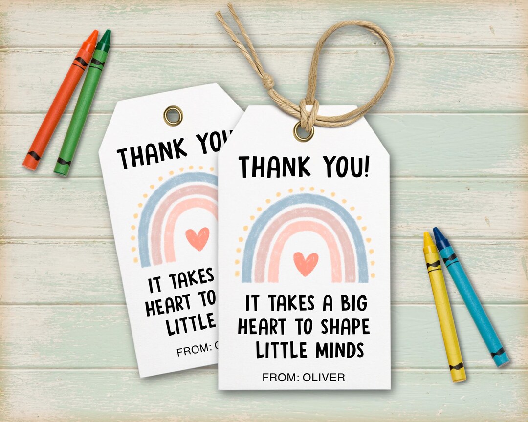 Teacher Appreciation Gift Tag, Editable Teacher Gift Tag, Treats Tag ...