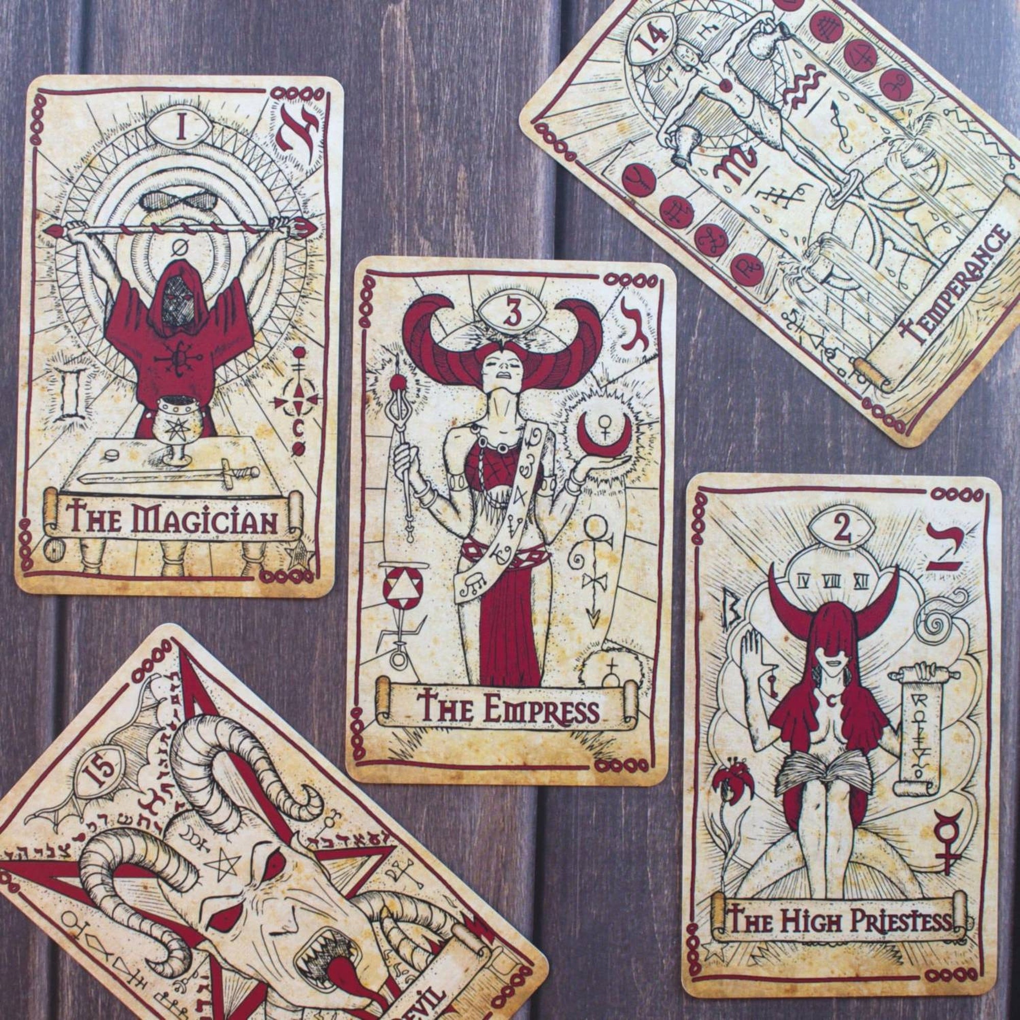 The Old Memories Tarot Deck Occult Tarot Deck 80 Cards Guidebook - Etsy