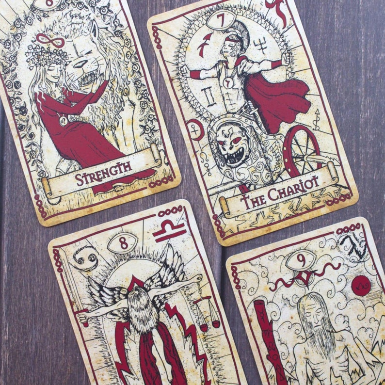 The Old Memories Tarot Deck Occult Tarot Deck 80 Cards Guidebook - Etsy