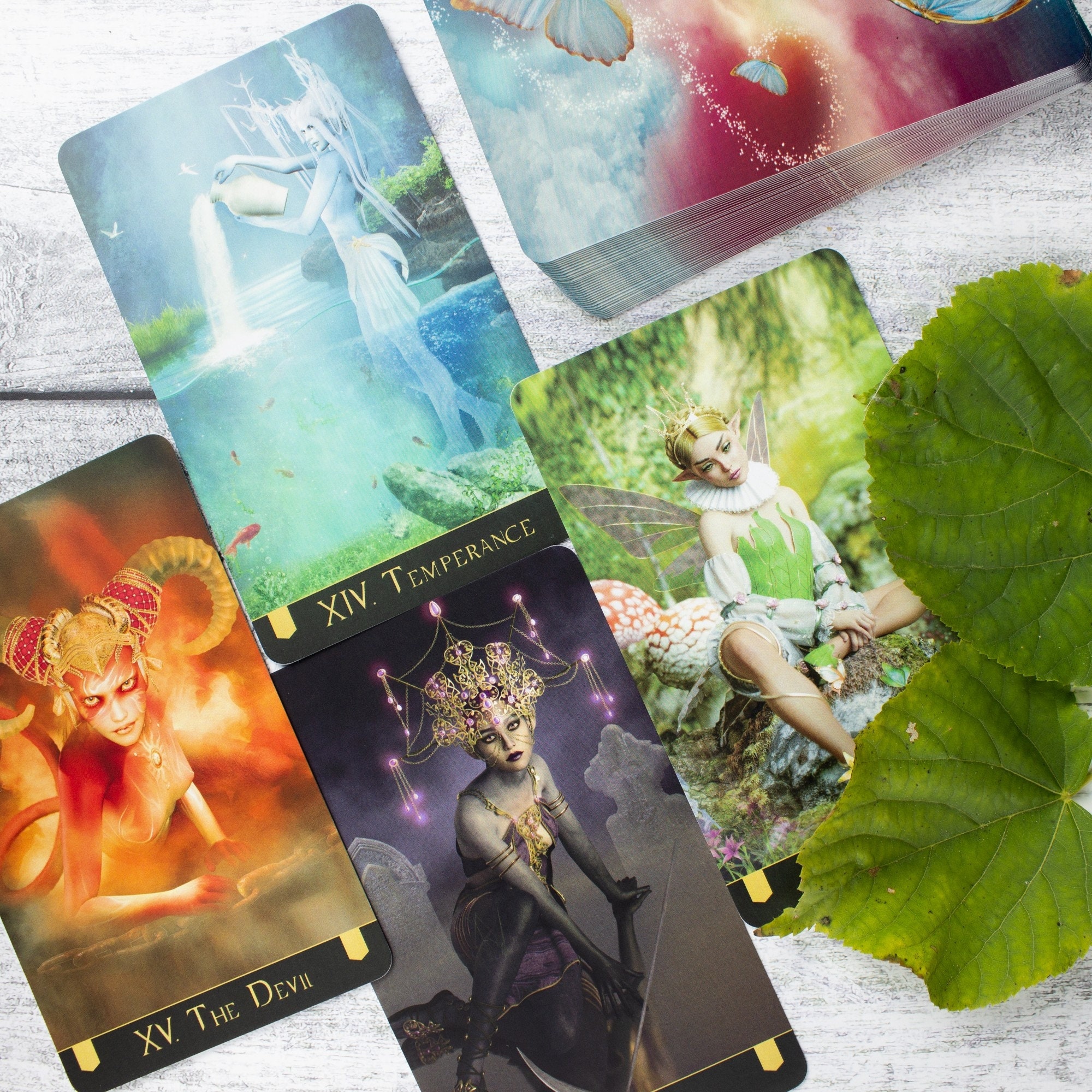 Forest Creatures Tarot 2 Deck | Fairy Tarot Deck | 78 Tarot Cards ...
