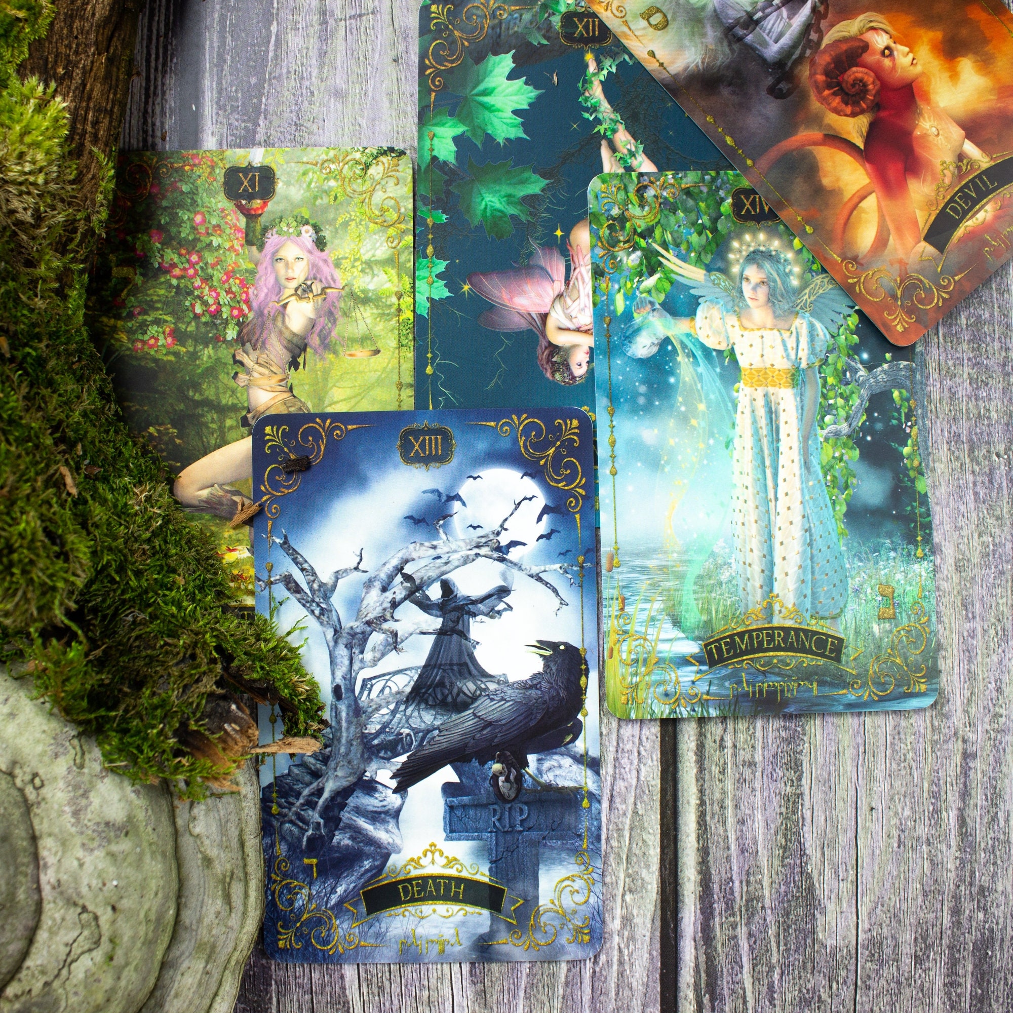 Forest Creatures Tarot Deck | Fairytarot Deck | 78 Tarot Cards ...