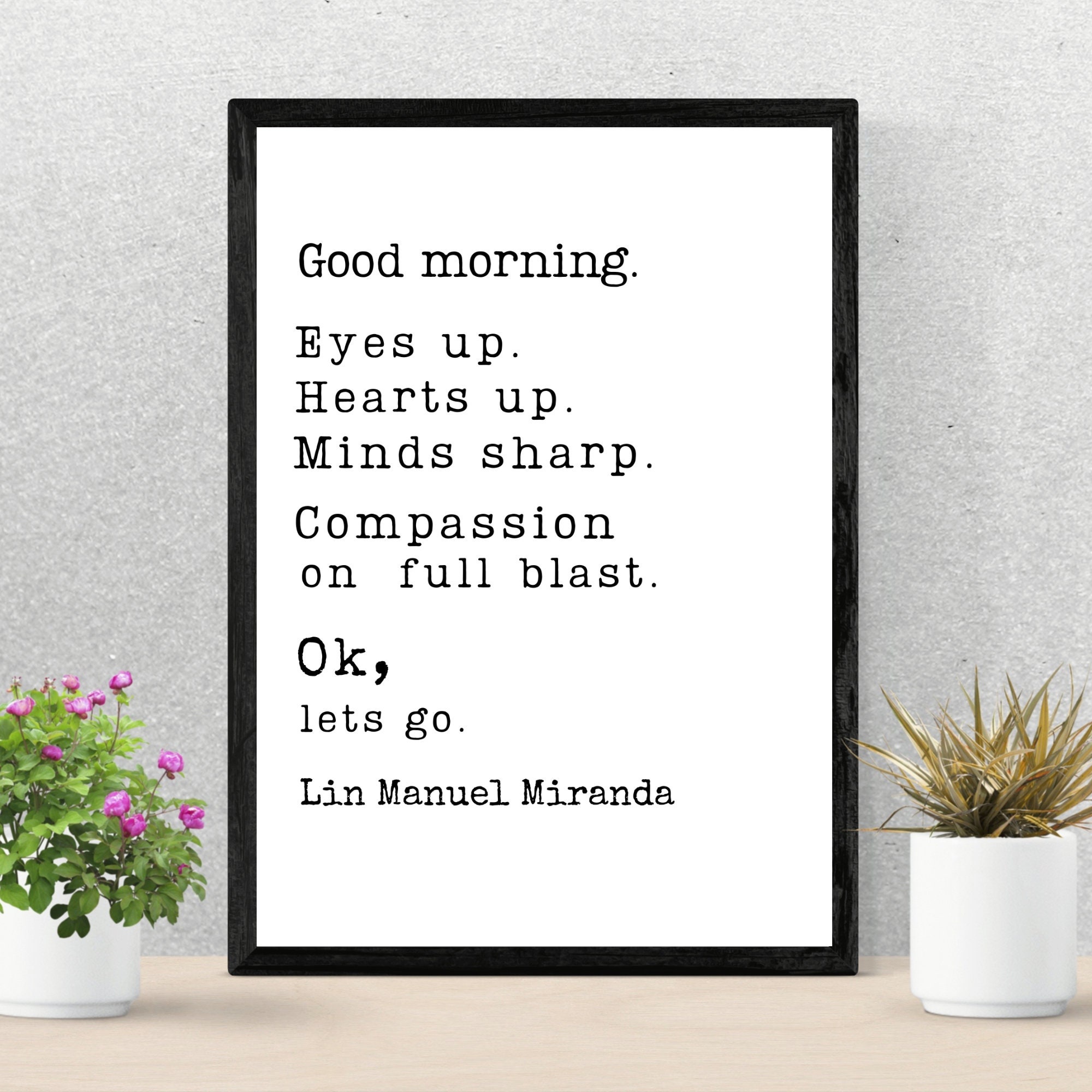 Lin Manuel Miranda Good Morning Merch Printable Poster - Etsy