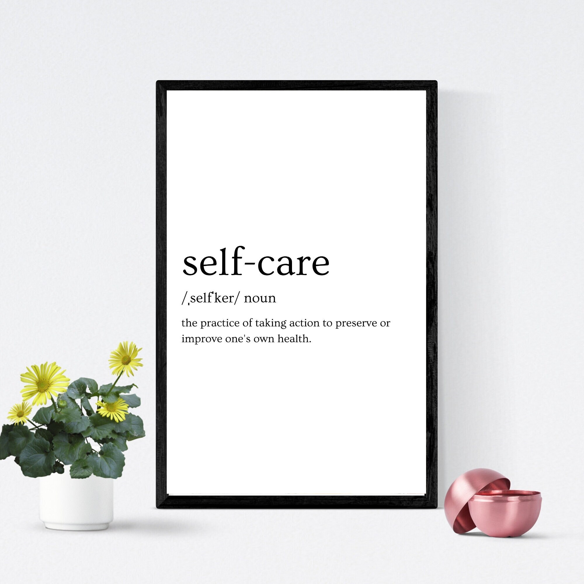 Self Care Definition Printable - Motivational Wall Decor,self Love ...