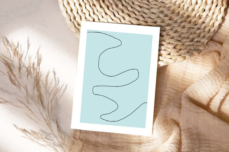 Simple Line Art Print, Simple Line Art Print, Minimalist Art Print ...