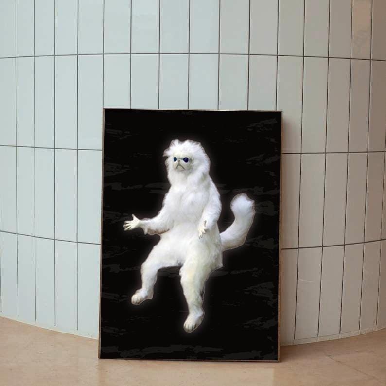 Persian Cat Meme Printable,room Guardian Meme,funny Meme Room Art Print ...