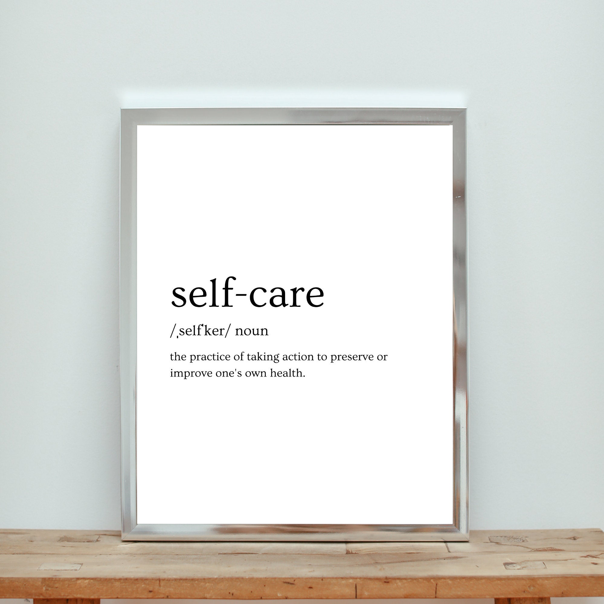 Self Care Definition Printable - Motivational Wall Decor,self Love ...