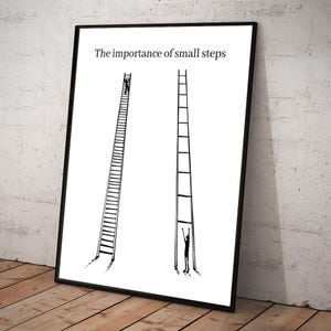 The Importance of Small Steps Printable,motivational Wall Printables ...