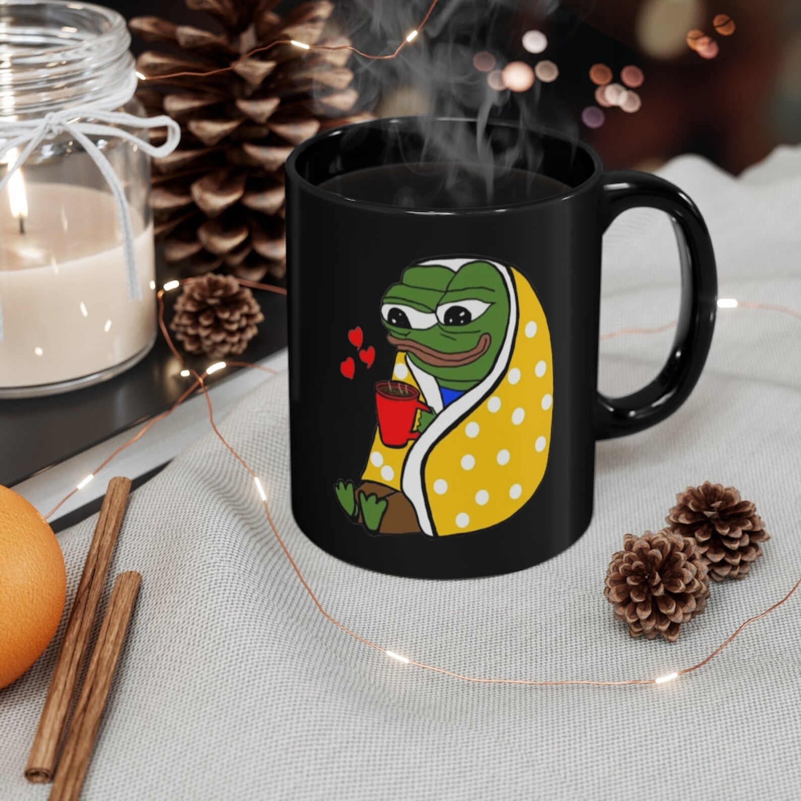 Peepo Black Coffee Mug,pepe the Frog Mug, Coffee Peepo Mug,birthday ...
