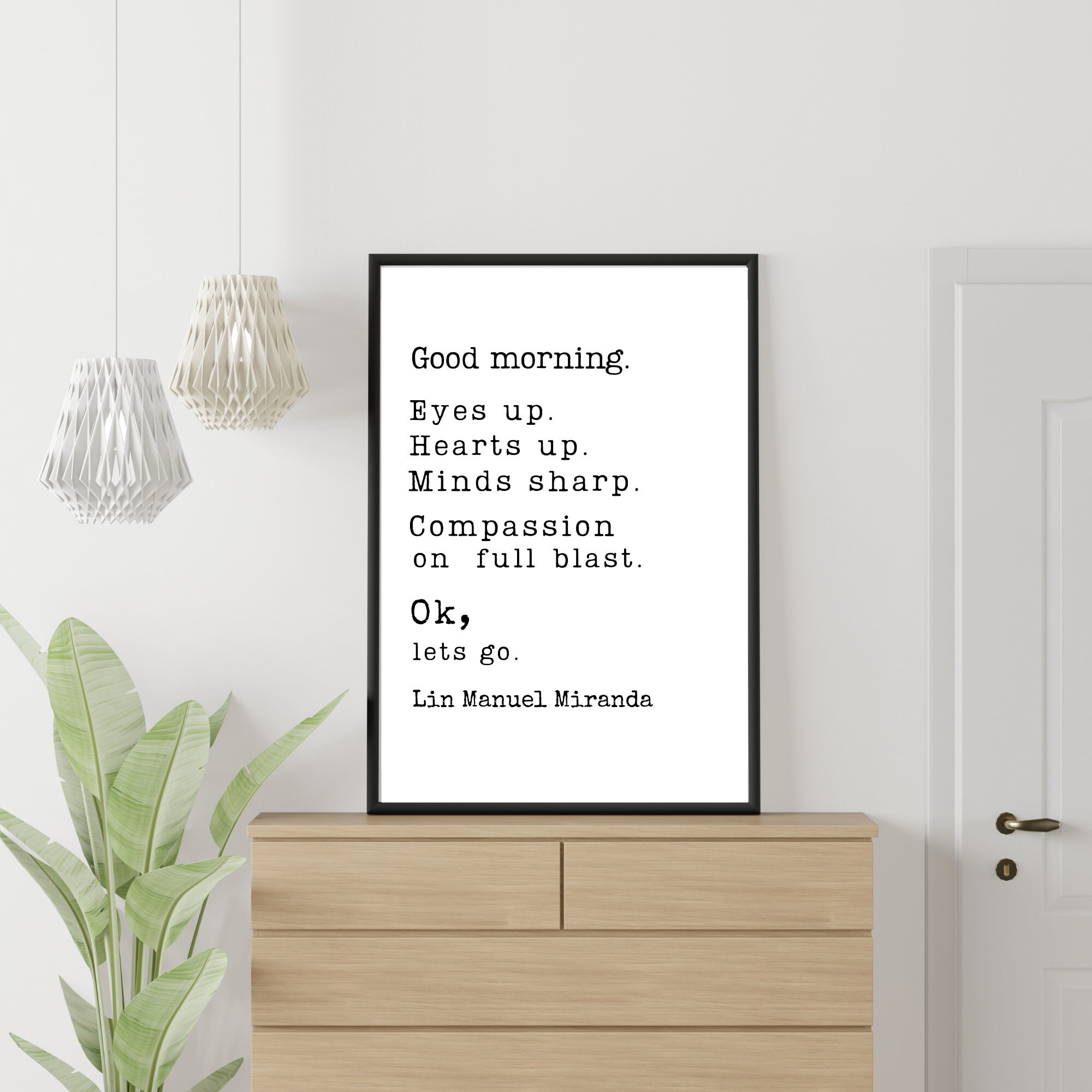 Lin Manuel Miranda Good Morning Merch Printable Poster - Etsy
