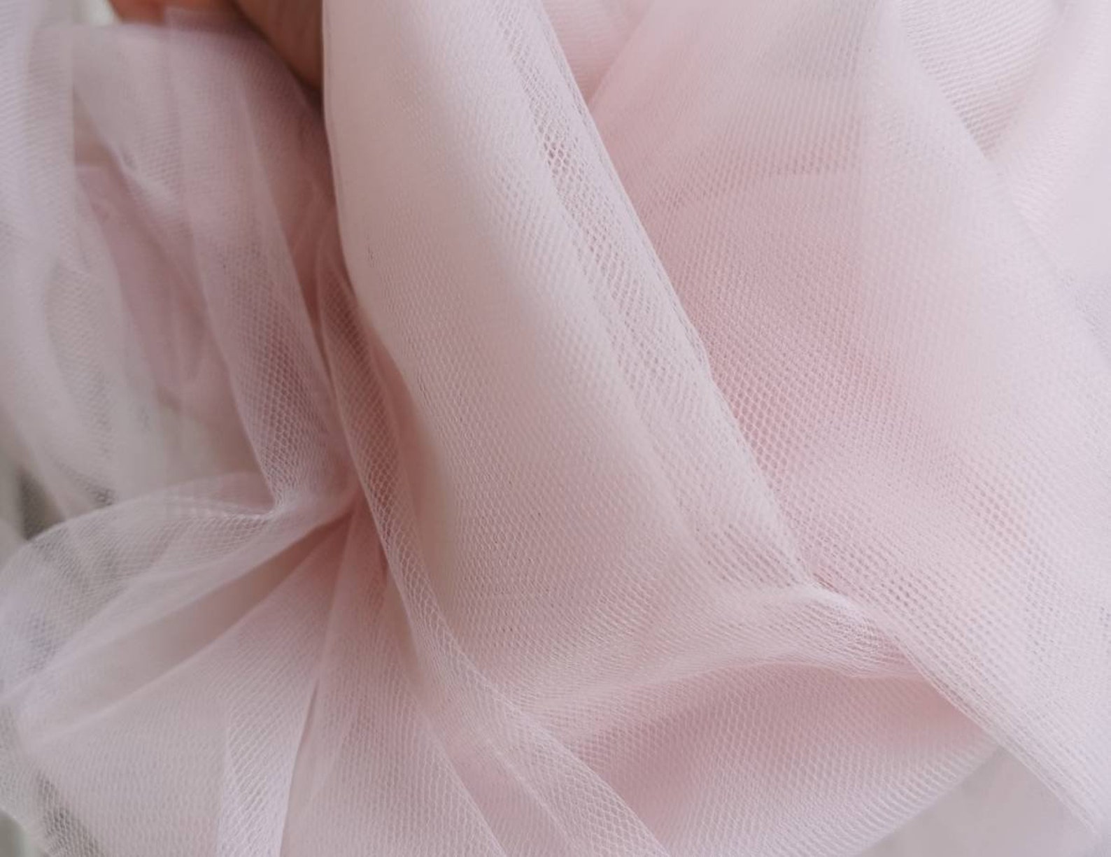Blush Pink Soft Tulle Fabric, 118" / 3m Wide, Mesh Fabric, Extra Soft ...