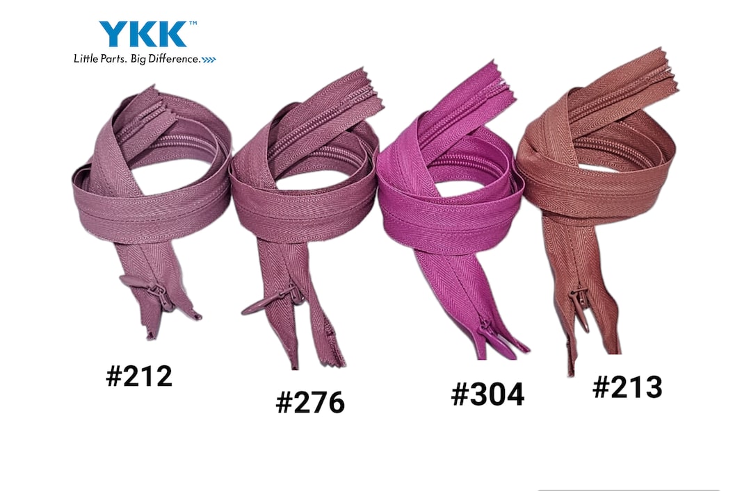 YKK Invisible Zipper #3, Invisible Concealed Zip, Invisible Zipper Closed Bottom, Sewing Zips ...
