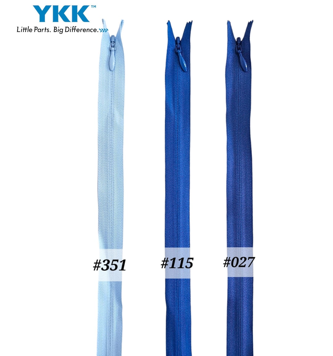 YKK Invisible Zipper #3, Invisible Concealed Zip, Invisible Zipper ...