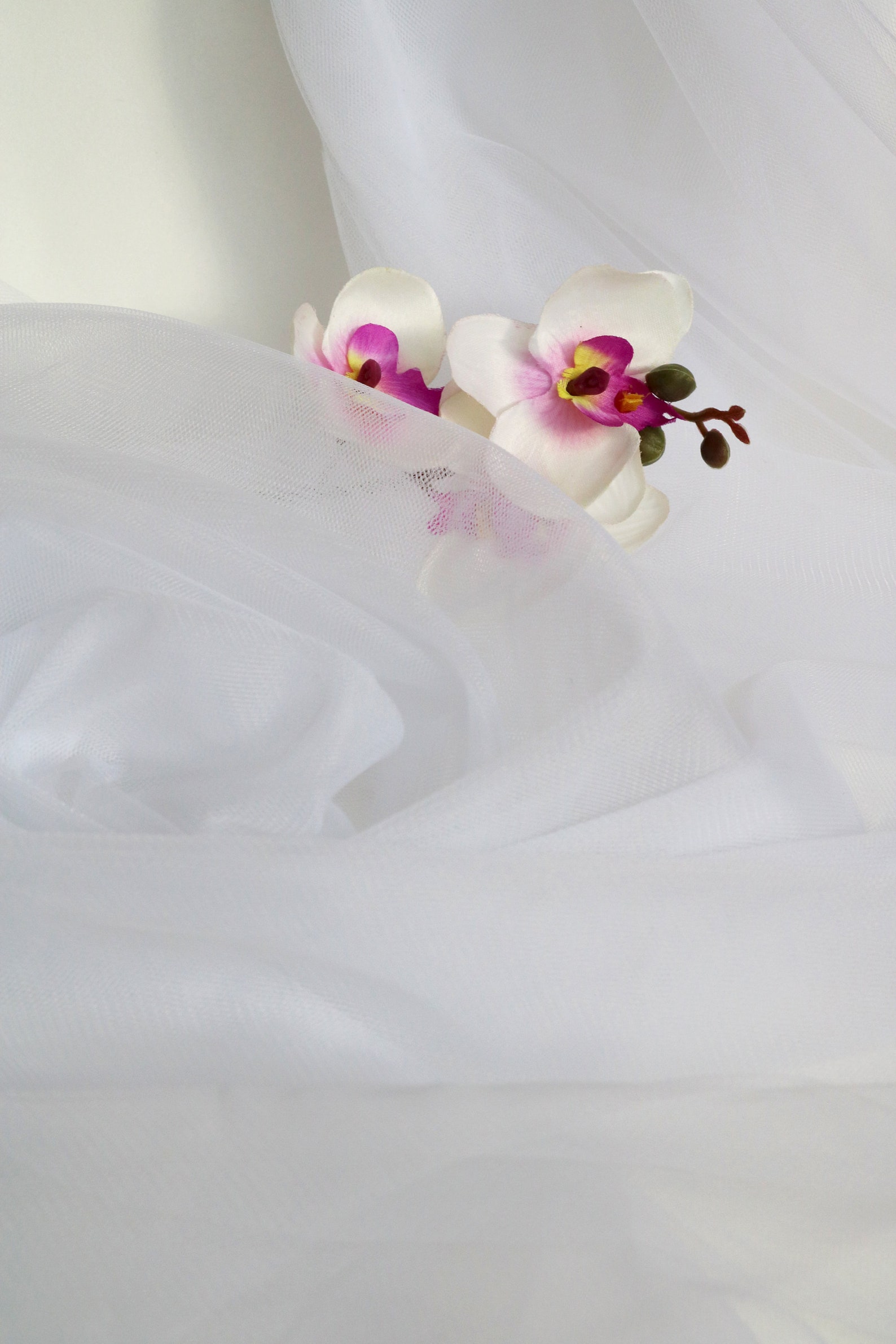 White Soft Tulle Fabric, 118" / 3m Wide, Mesh Fabric, White Extra Soft ...