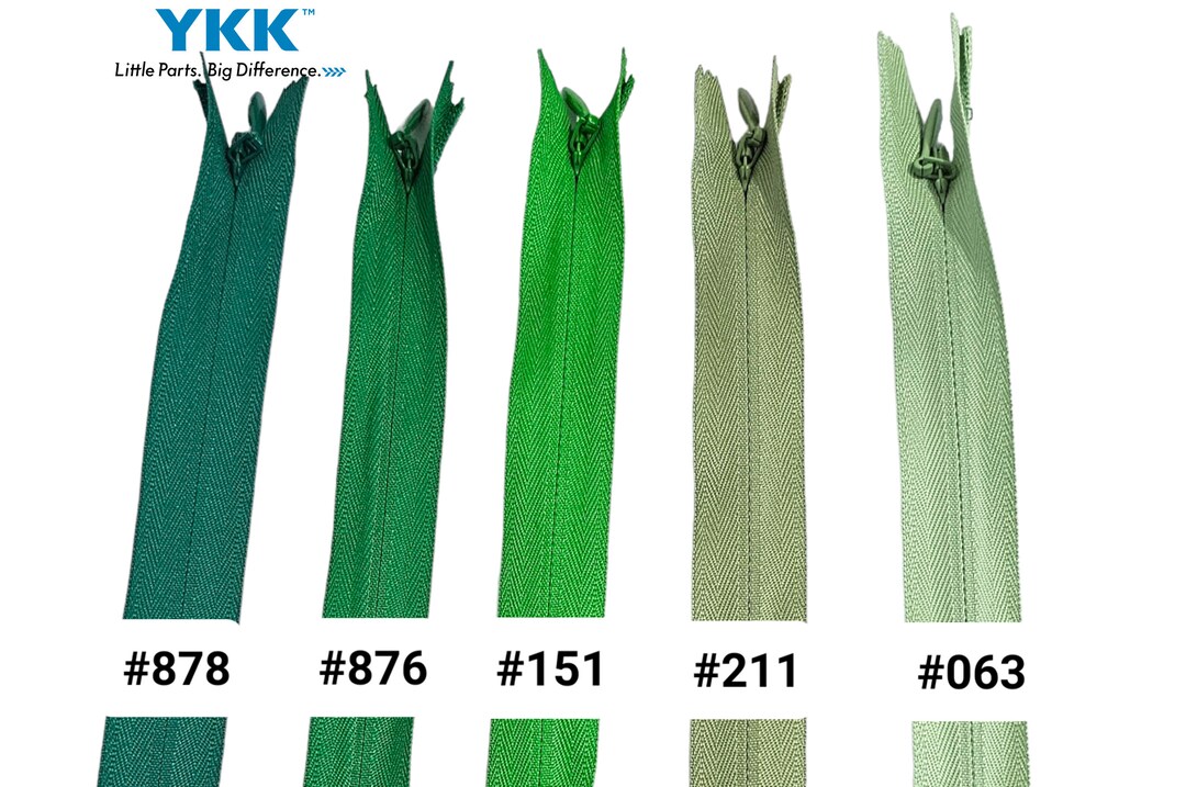 YKK Invisible Zipper #3, Invisible Concealed Zip, Invisible Zipper Closed Bottom, Sewing Zips ...