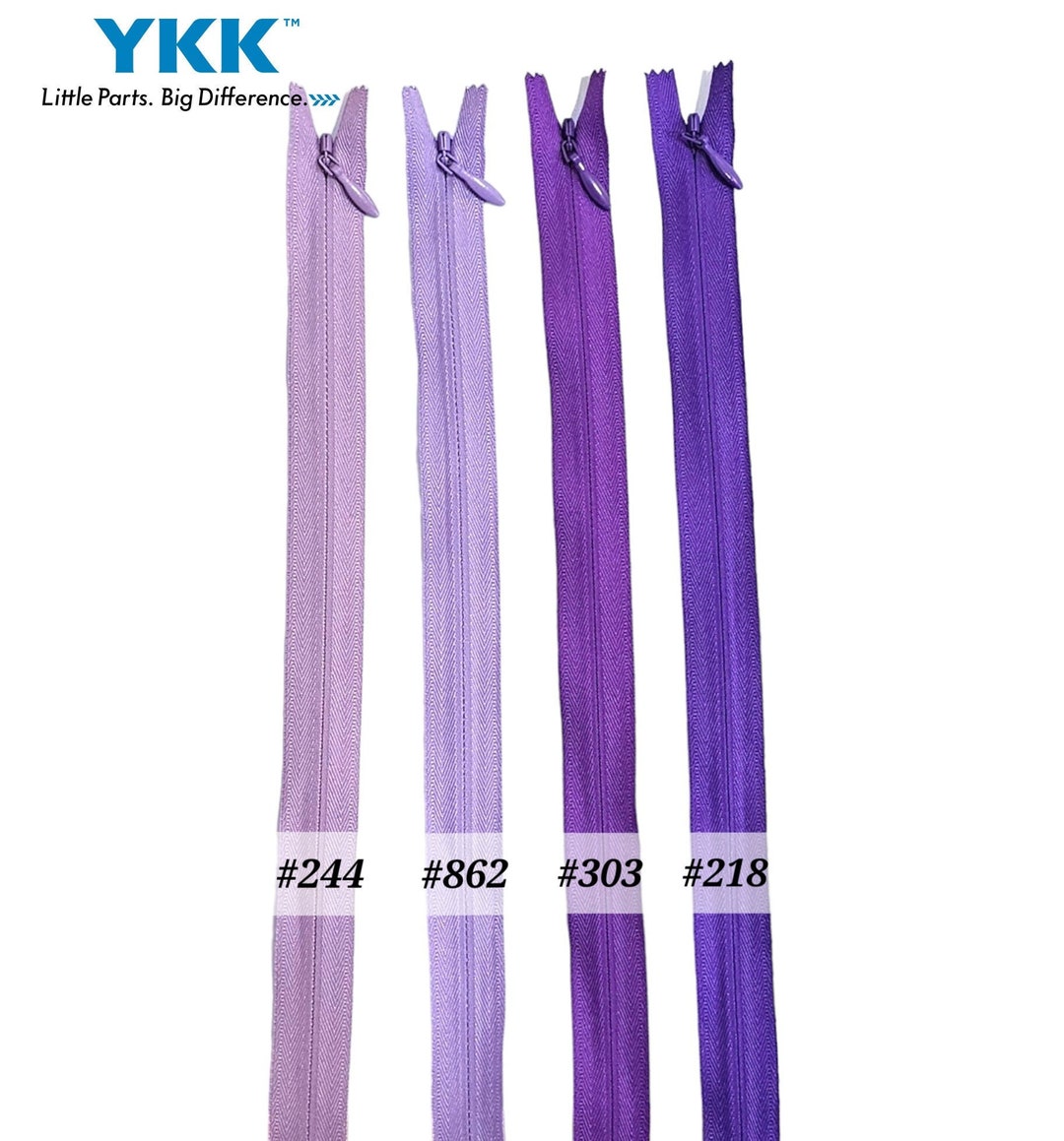 Buy YKK Invisible Zipper 3, Invisible Concealed Zip, Invisible Zipper Closed Bottom, Sewing Zips ...