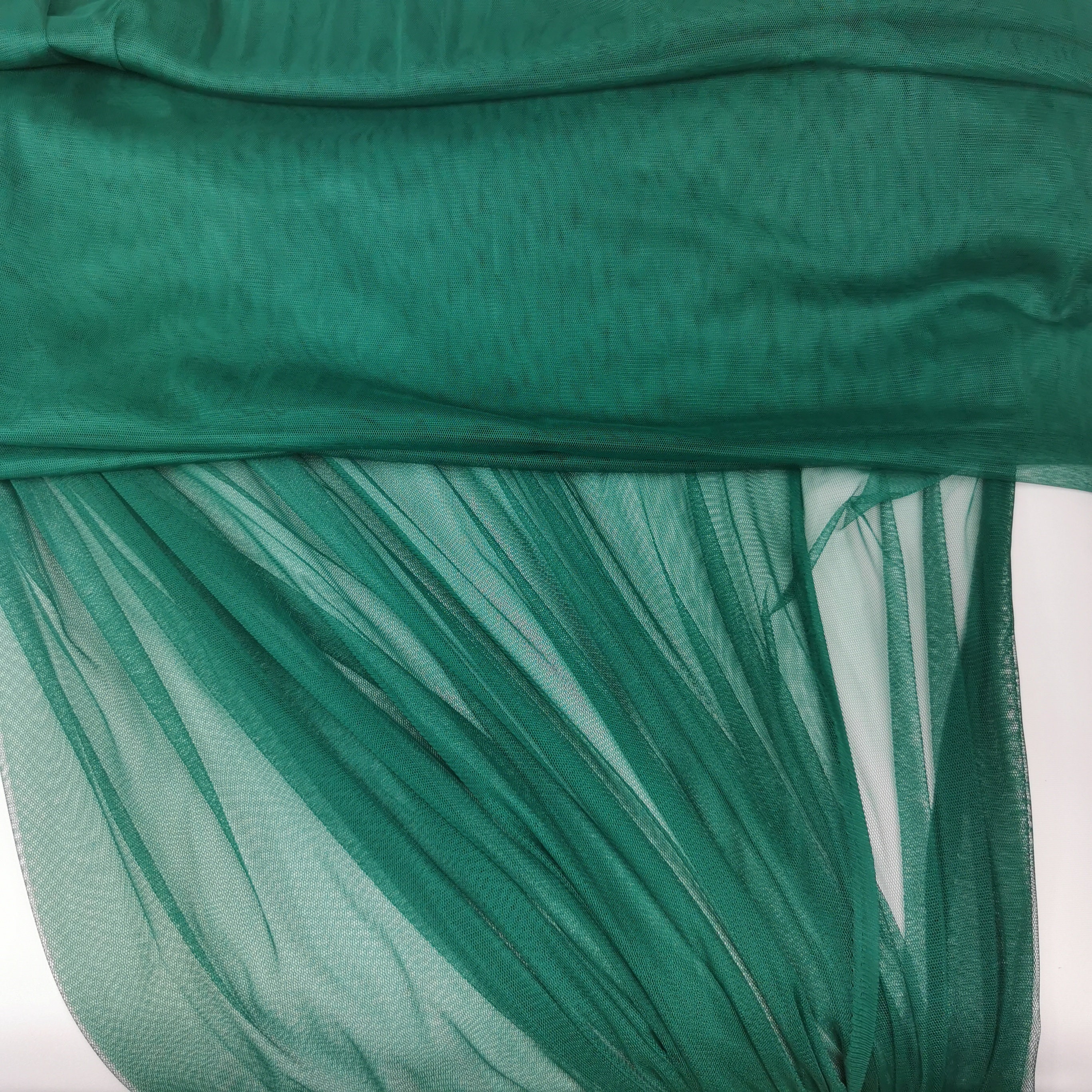 Extra Soft Italian Tulle Fabric, Mesh Fabric, Stretch Tulle Emerald ...