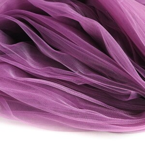 Dark Purple Soft Tulle Fabric, 118" / 3m Wide, Mesh Fabric, Extra Soft ...