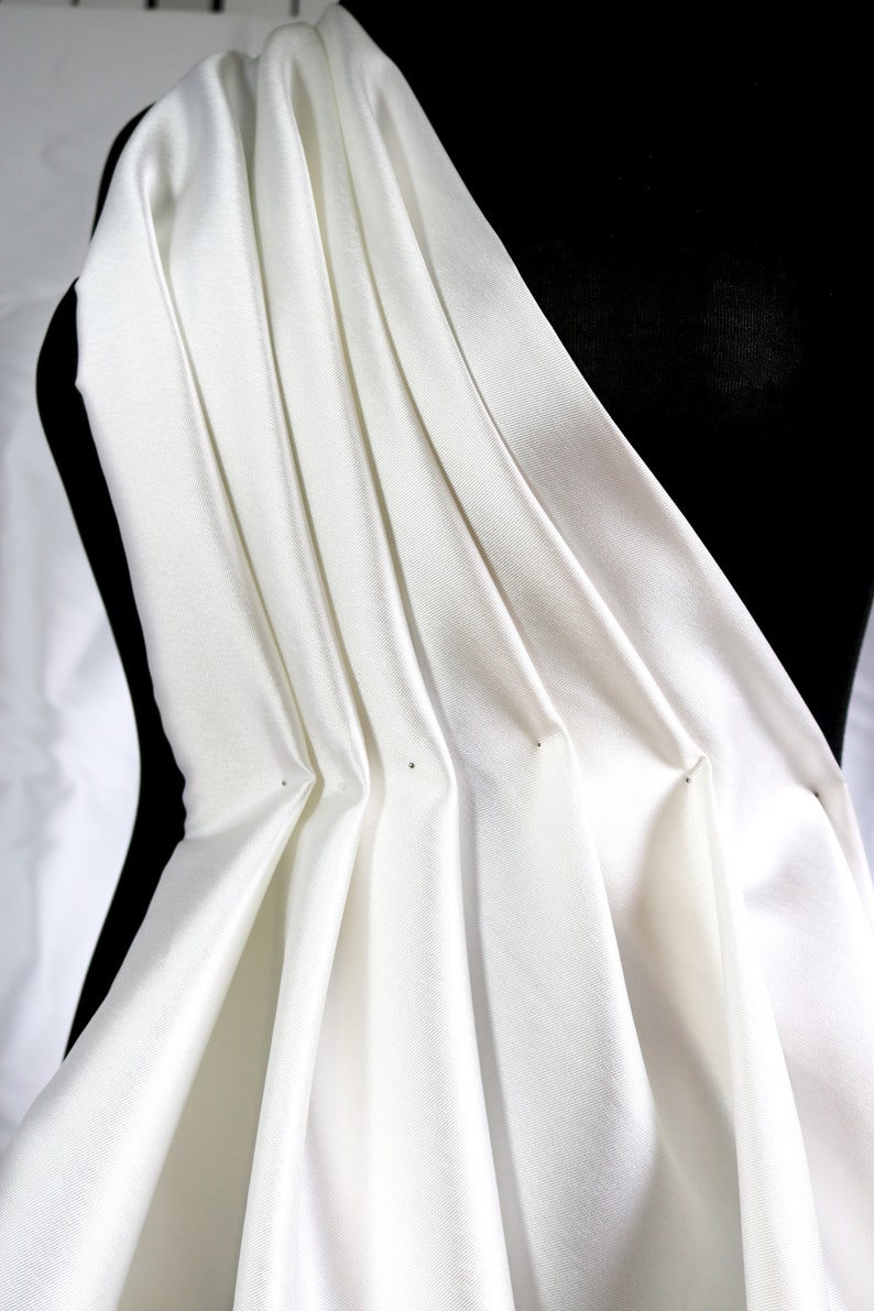 Luxurious Mikado Satin Fabric Ivory Mikado Fabric Bridal | Etsy