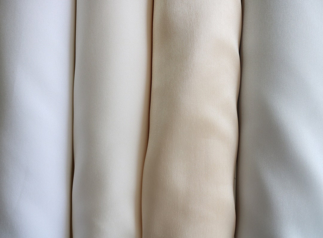 Luxurious Mikado Satin Fabric, Ivory Mikado Fabric, Bridal Fabric ...