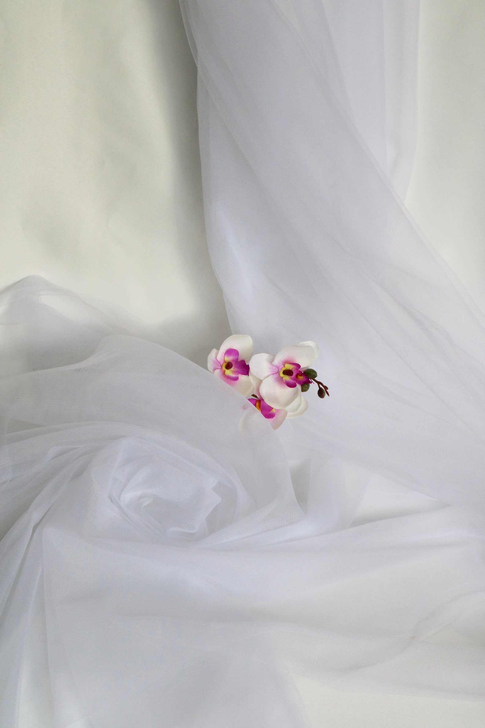 White Soft Tulle Fabric, 118" / 3m Wide, Mesh Fabric, White Extra Soft ...