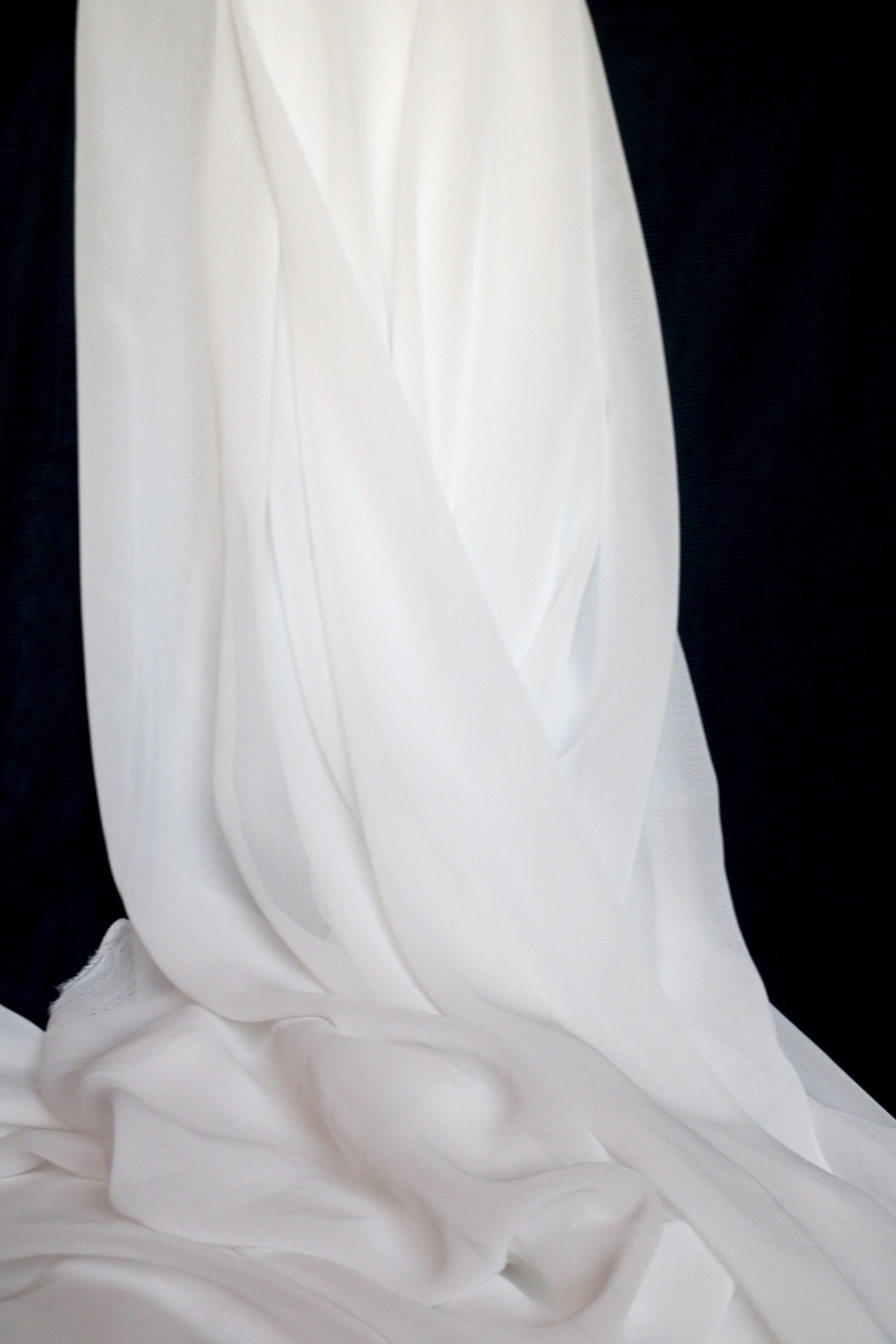 Hi-multi Chiffon Fabric, White Chiffon Fabric, Ivory Chiffon, Sheer ...