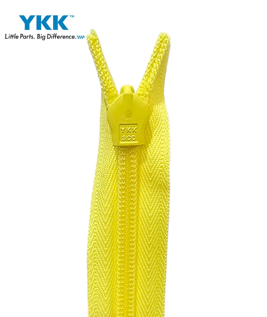 Yellow YKK Invisible Zipper #3, Invisible Concealed Zip, Invisible ...