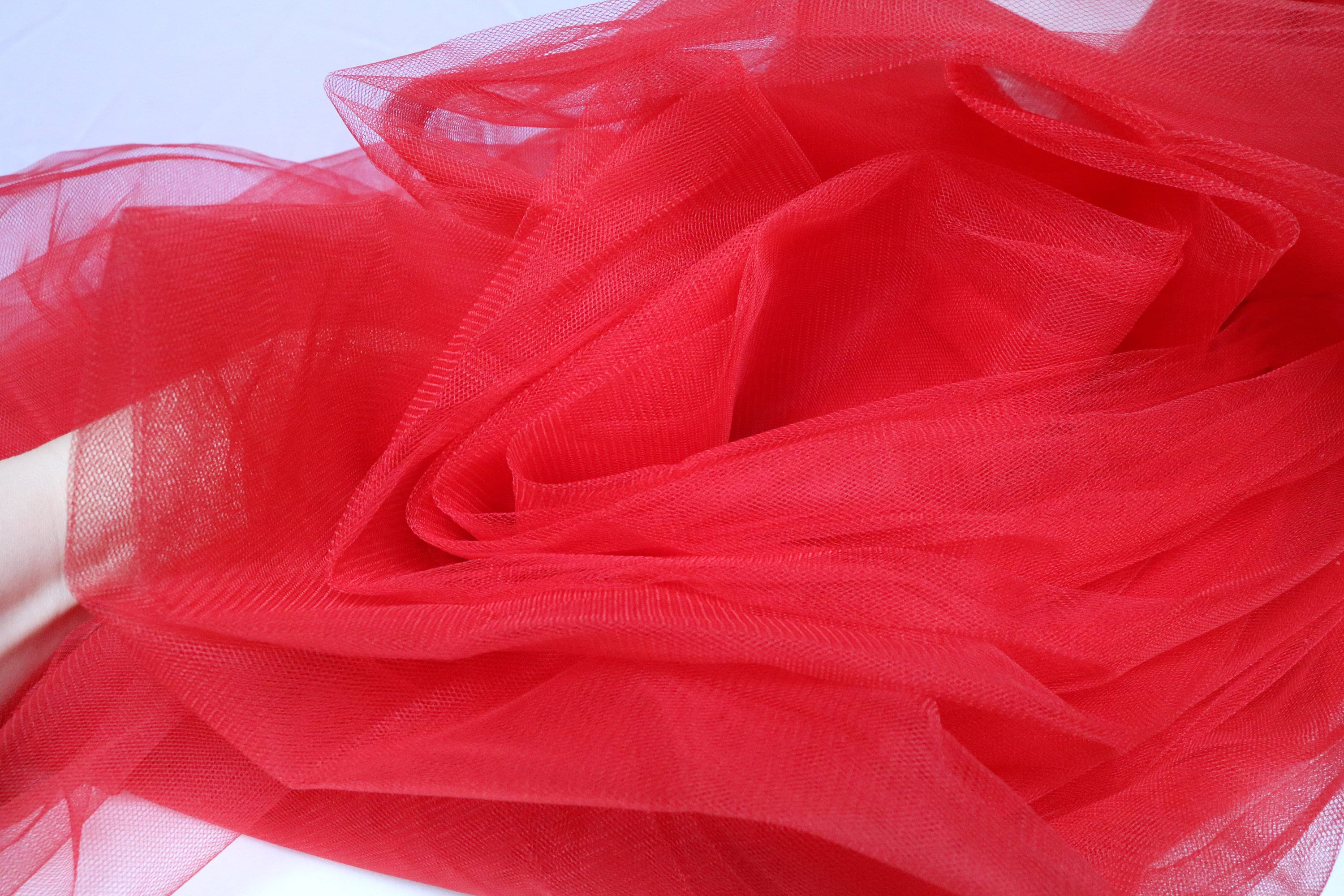 Red Soft Tulle Fabric 118 / 3m Wide Mesh Fabric Extra - Etsy UK