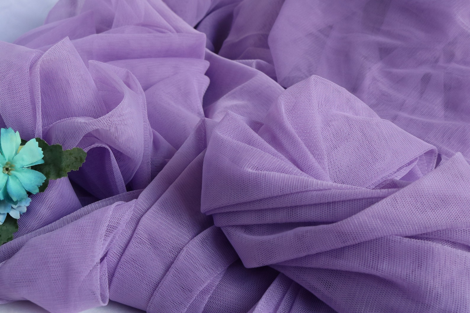 Lavender Extra Soft Italian Tulle Fabric, Mesh Fabric, Stretch Tulle, 2 ...