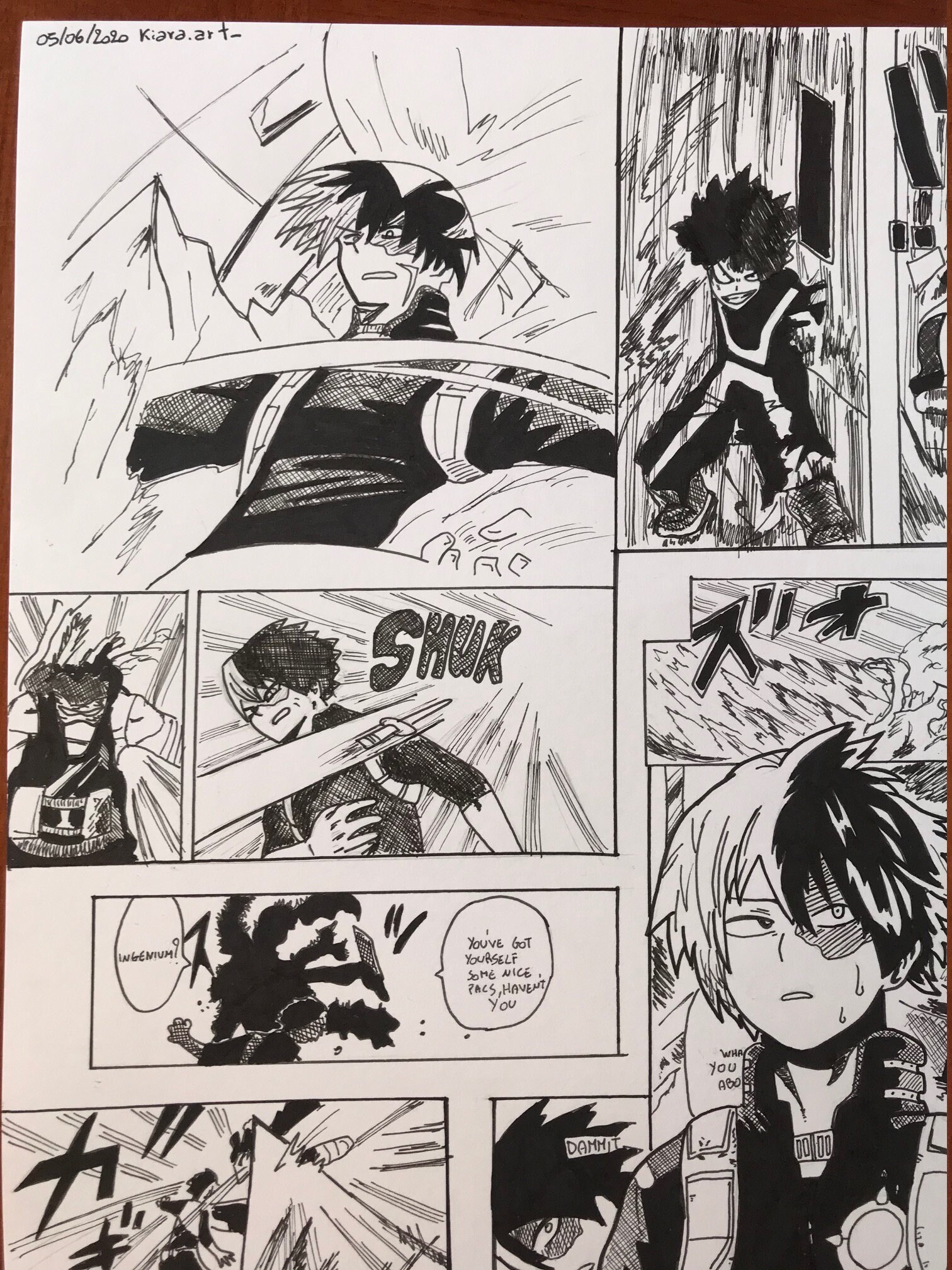 Todoroki Handmade Manga PRINT - Etsy