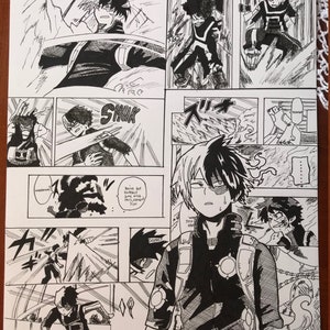 Todoroki Handmade Manga PRINT - Etsy